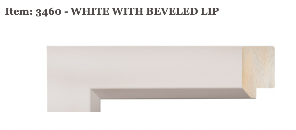 WHITE WITH BEVELED LIP Frame | 3460-A – Preservation Press